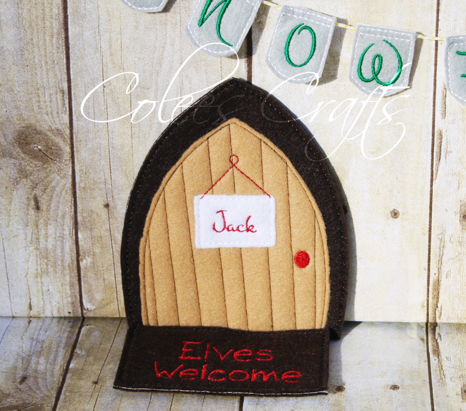 Elf Door and Welcome Sign - Etsy