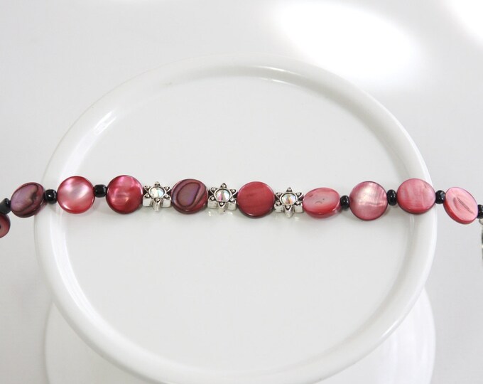 Swarovski Star Bracelet, Pink Shell Bracelet, Swarovski and Shell ...