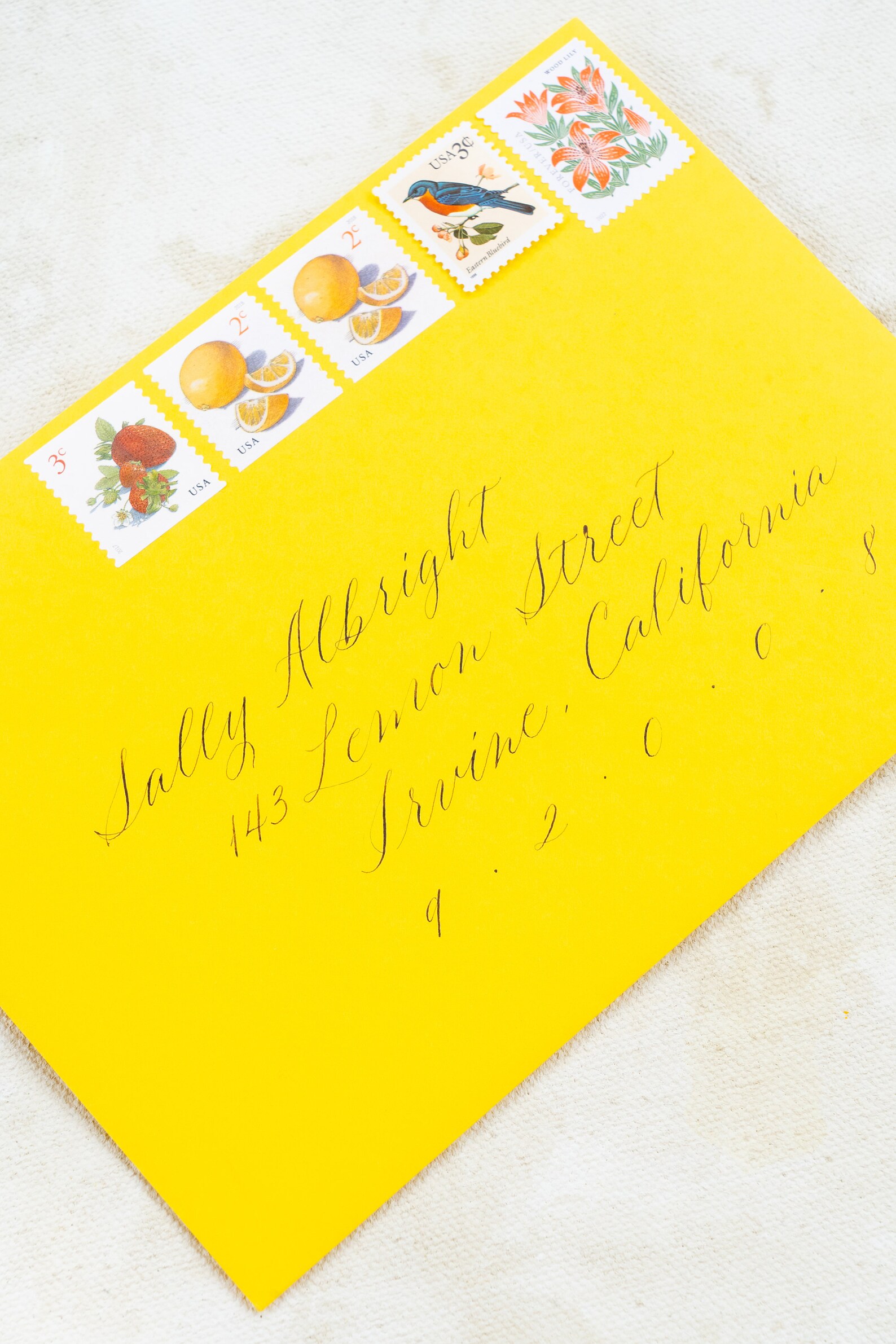 Envelope Calligraphy Minimum of 50 | Wedding Calligraphy | Dusty Blue ...