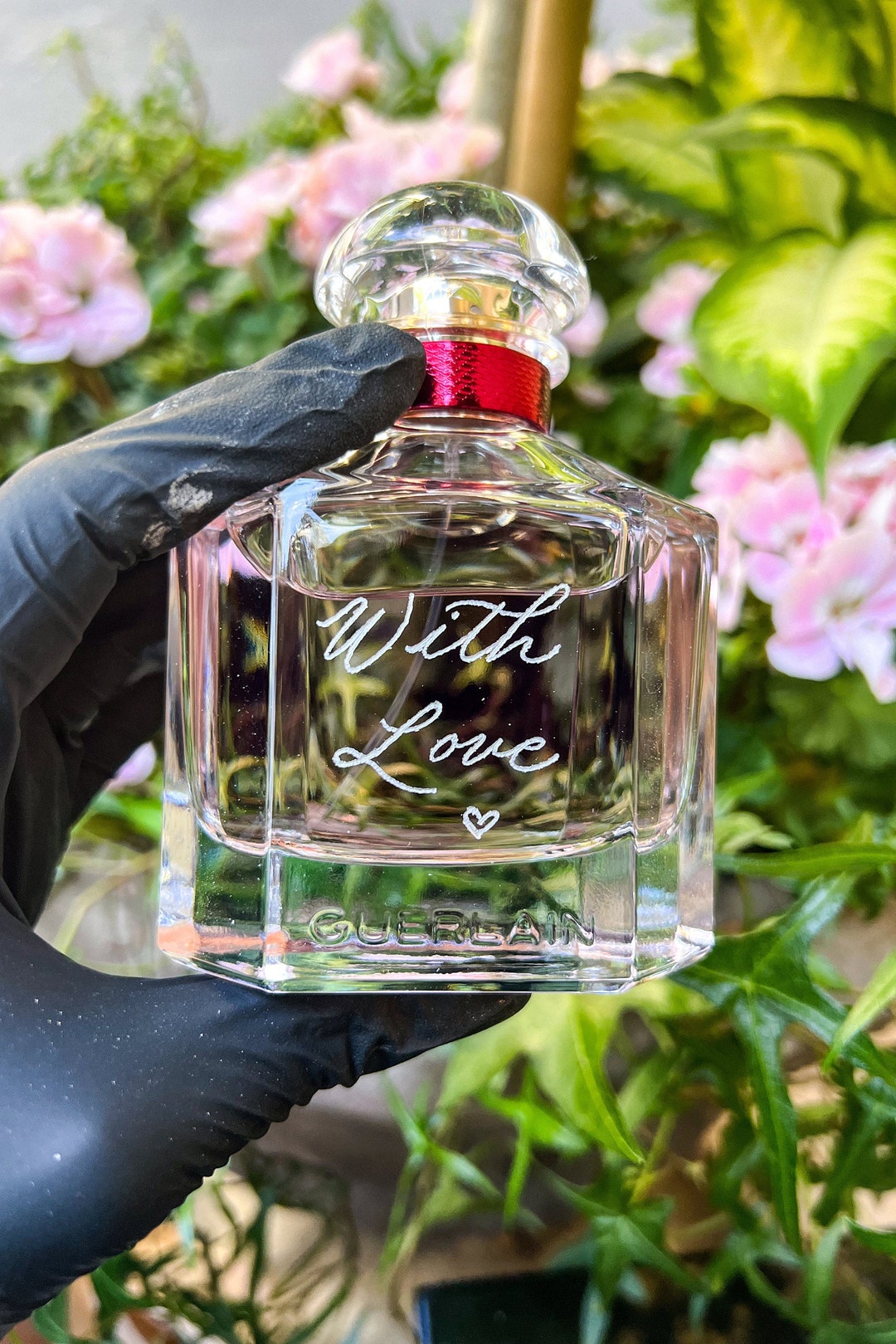 Custom Calligraphy Engraving | Personalized Perfume Bottle Etching - Etsy