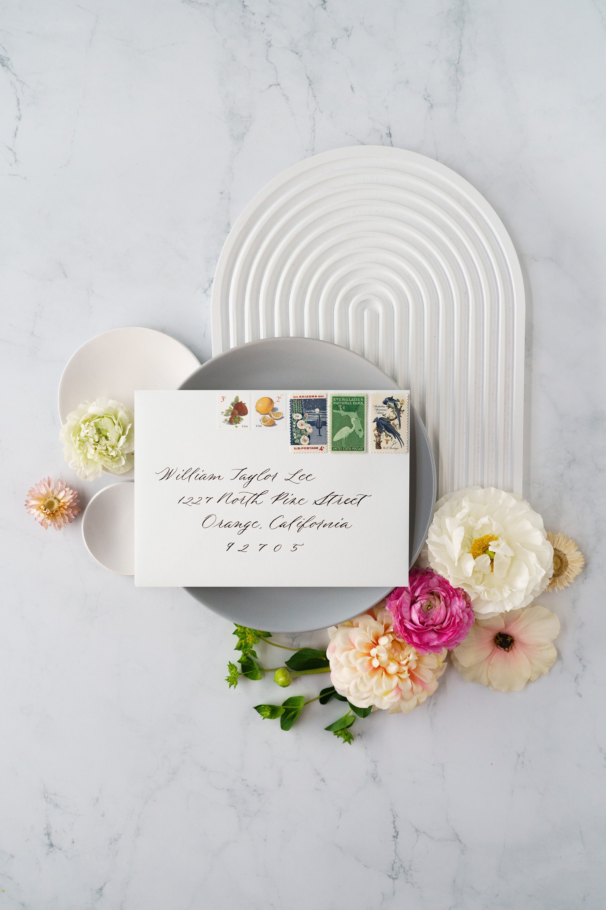 Envelope Calligraphy Minimum of 50 | Wedding Calligraphy | Dusty Blue ...