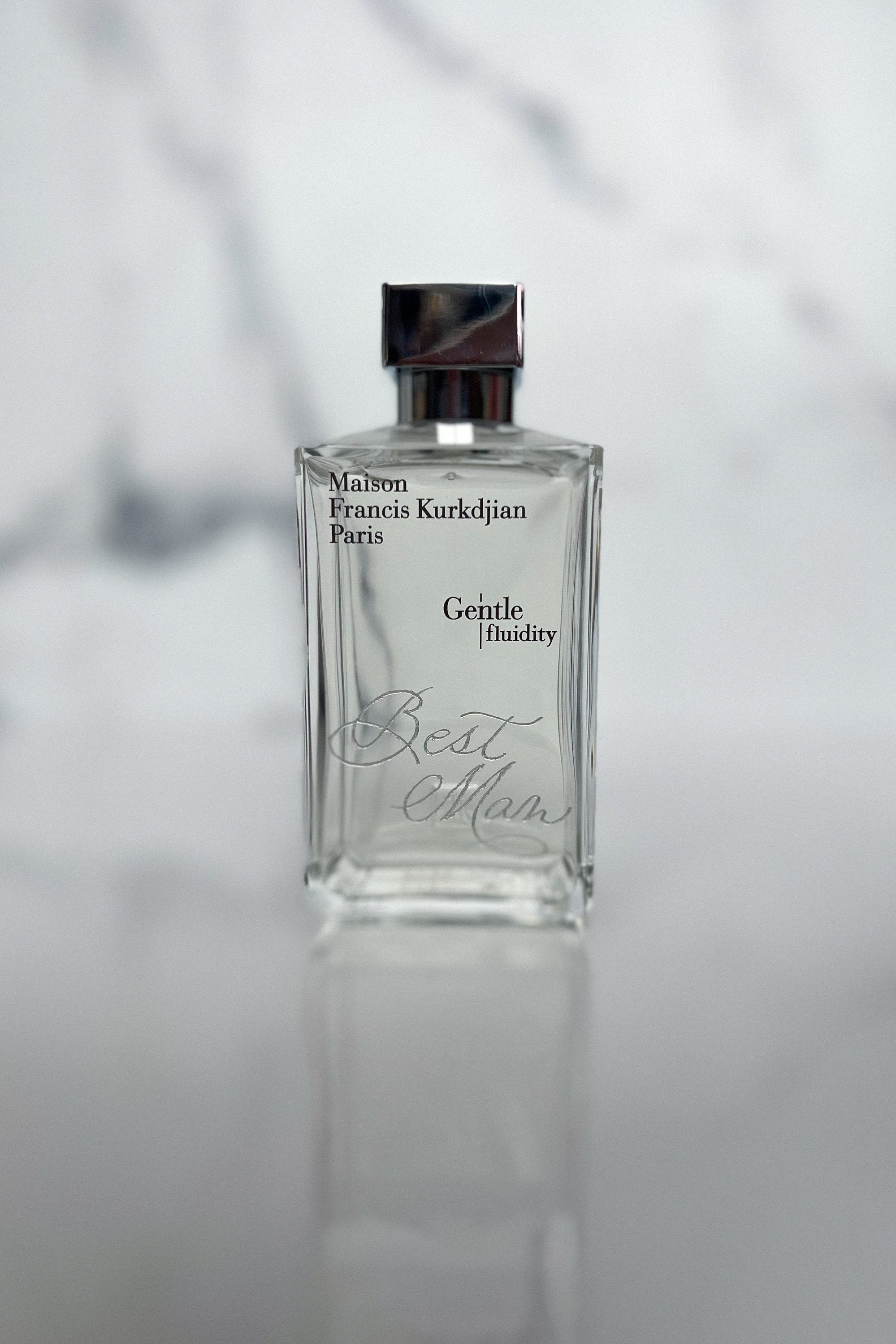 Calligraphy Hand Engraved Perfume Cologne Bottle Calligraphy Engraving ...