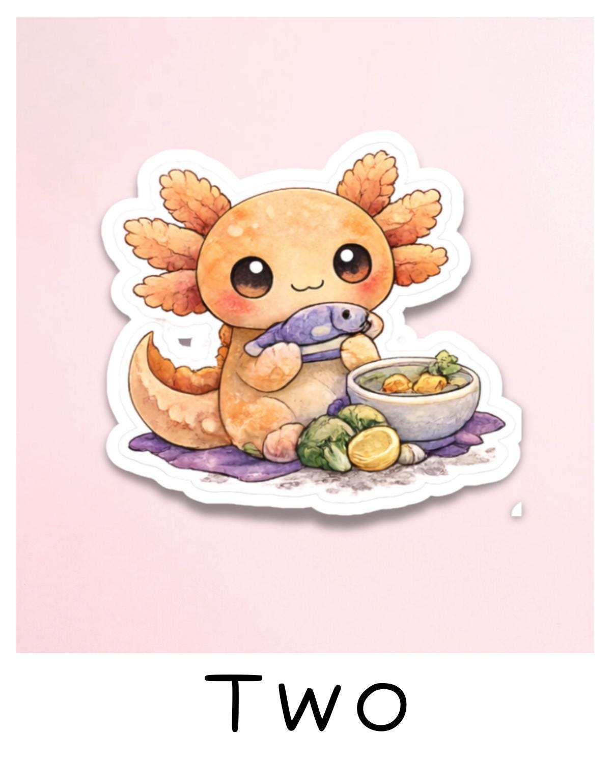 Lent Axolotl Stickers | Ash Wednesday Catholic Stickers | Kawaii ...