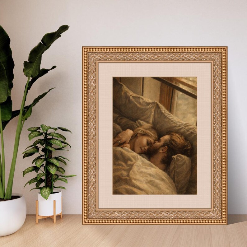 Personalized Couple Portrait From Photo Valentine Gift Romantic Custom ...