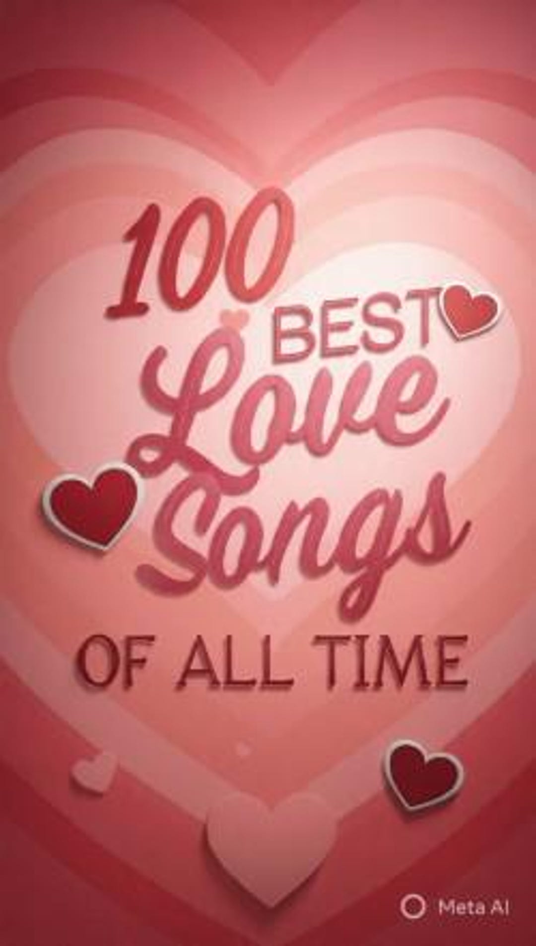 100 Love Songs, Romantic Playlist Print, Digital Download, Anniversary ...