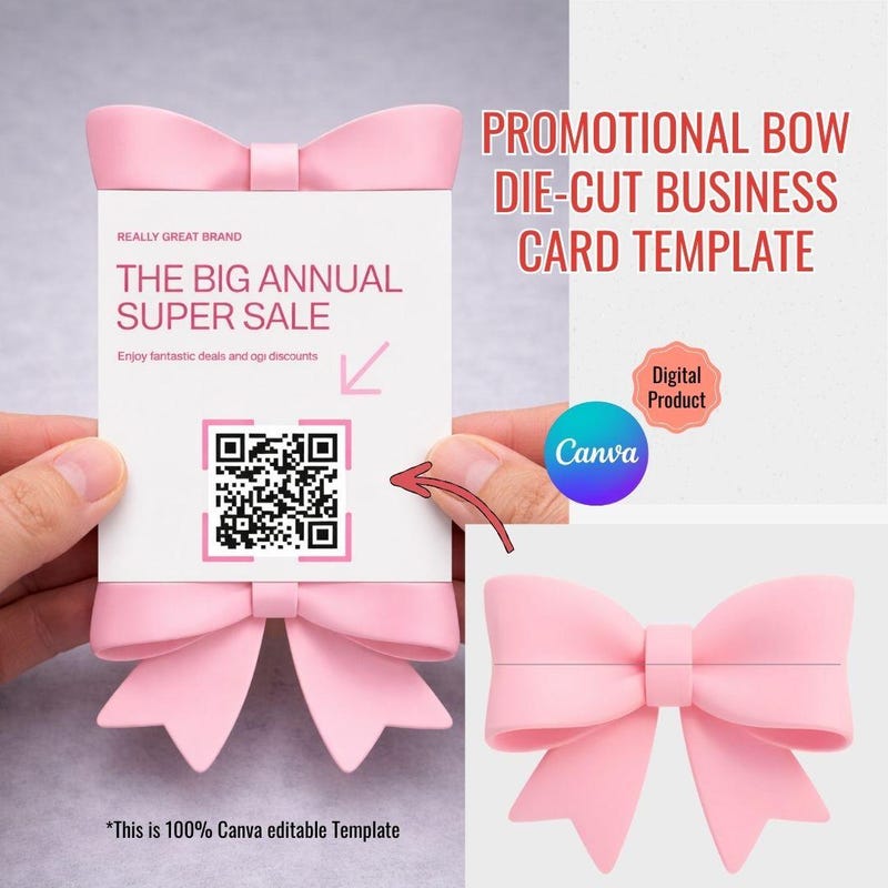 Bow Business Card - Etsy