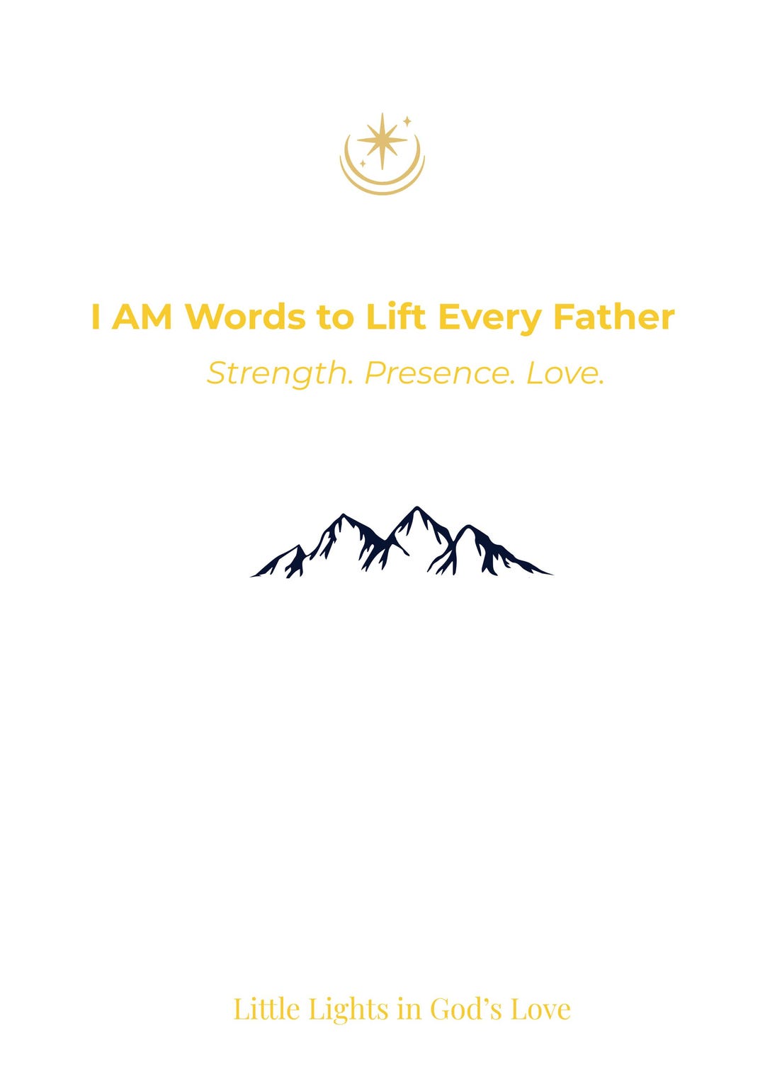 Father's Affirmation Booklet | Spiritual Encouragement, Strength ...