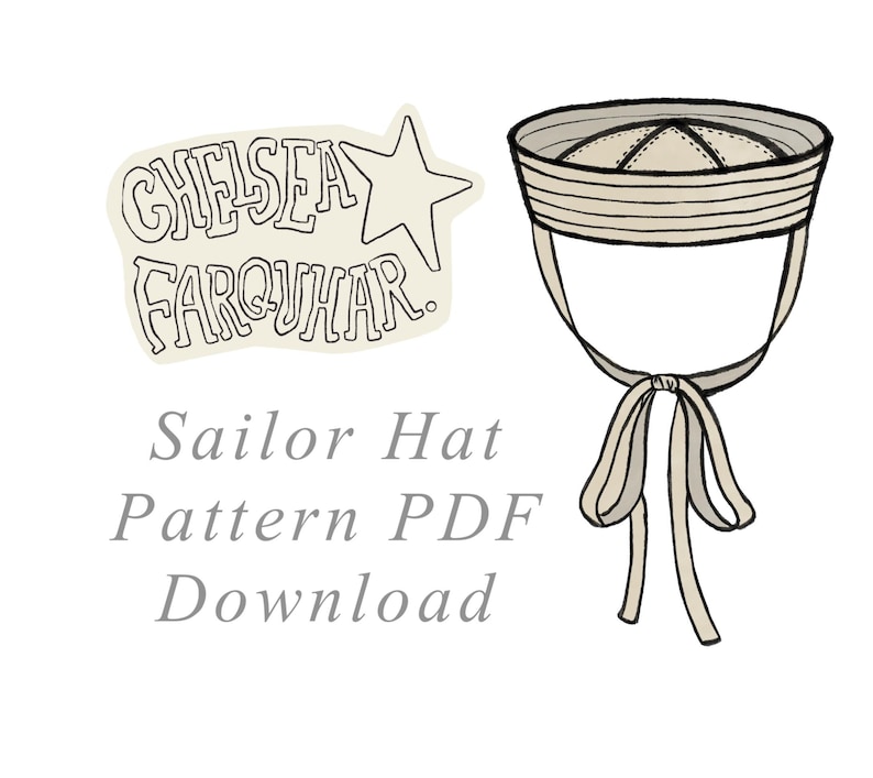 SAILOR HAT PATTERN Pdf and Videofor Beginners - Etsy New Zealand