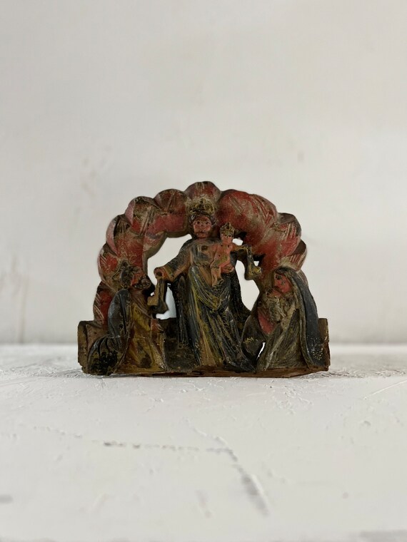 Mexican Wood Retablo Antique Folk Art Retablo - Etsy