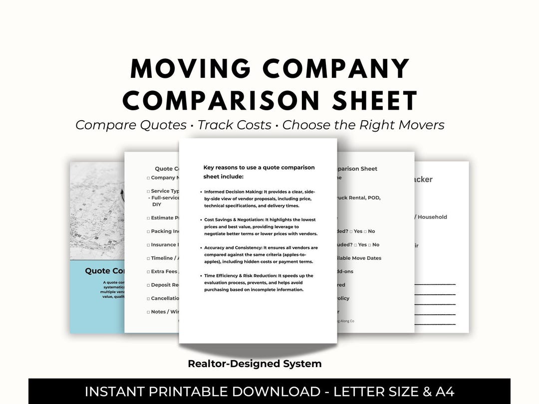 Compare Moving Quotes With Confidence | Moving Company Comparison ...