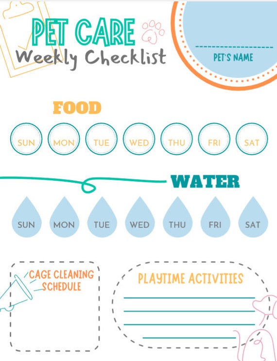 Printable Dog Care Journal Pet Planner Dog Mum Planner Dog - Etsy