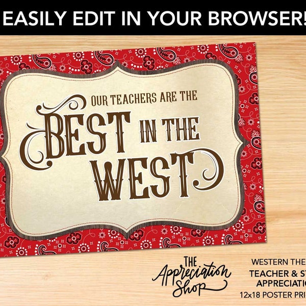 Western Poster - Etsy