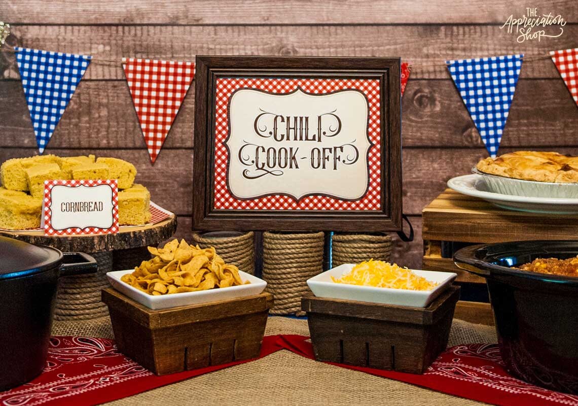 EDITABLE Chili Cook-off Printables Western Staff Appreciation and ...