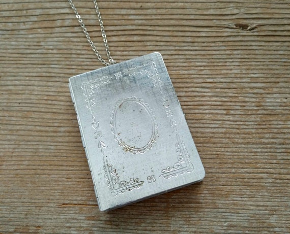 Rare Vintage CORO Book Locket Coro Dreamboat Locket Huge Art Deco Style Multiple Photo Silver Locket Necklace Silver Coro Vintage Locket Etsy