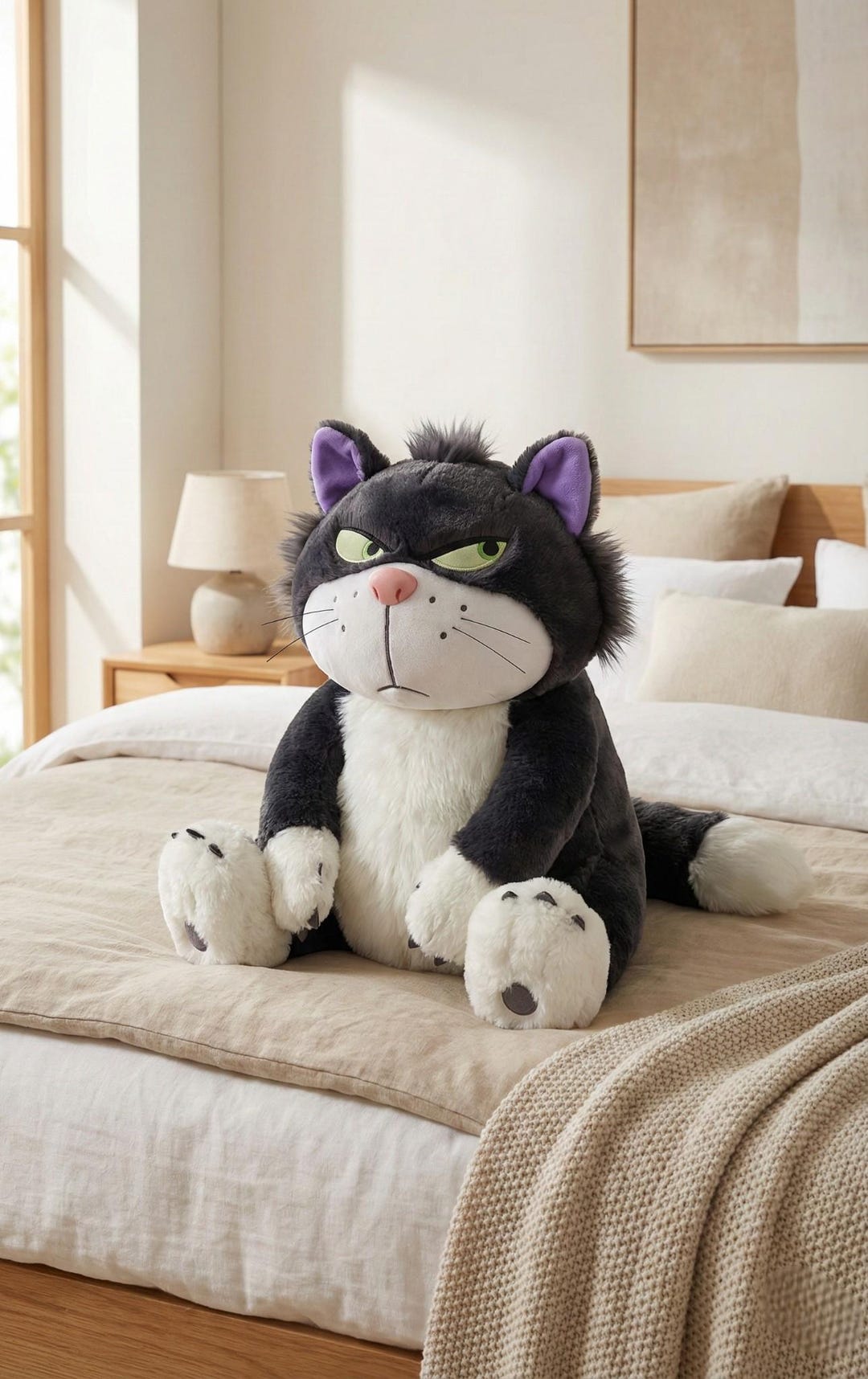 Kawaii Grumpy Cat Plush Toy, Soft Stuffed Cat Doll, Cute Kitten Plush ...