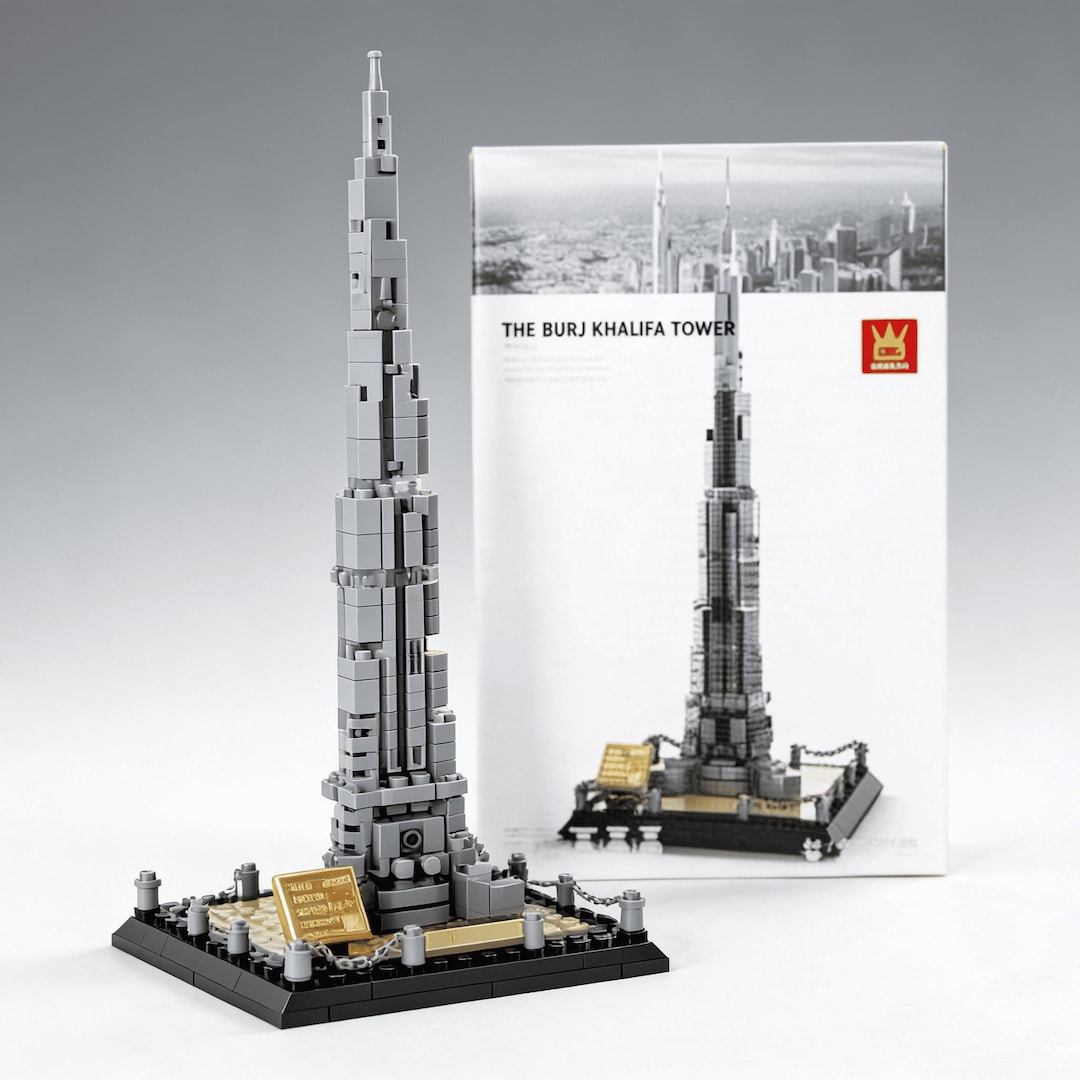 Creative DIY Mini Skyscraper Building Blocks – 555PCS Dubai Tower ...