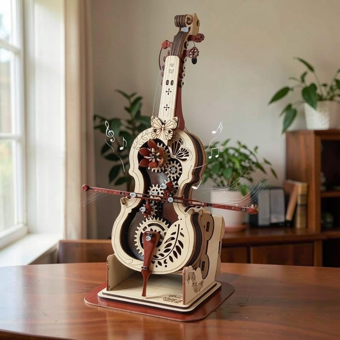 Creative DIY Cello Music Box, Violin Building Kit Gift Set - Etsy