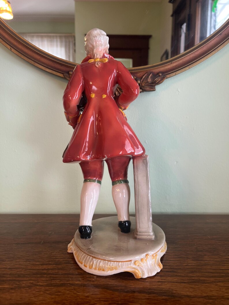 Vintage Italian Porcelain Suitor Statue in 18th Century Attire (12.5 ...