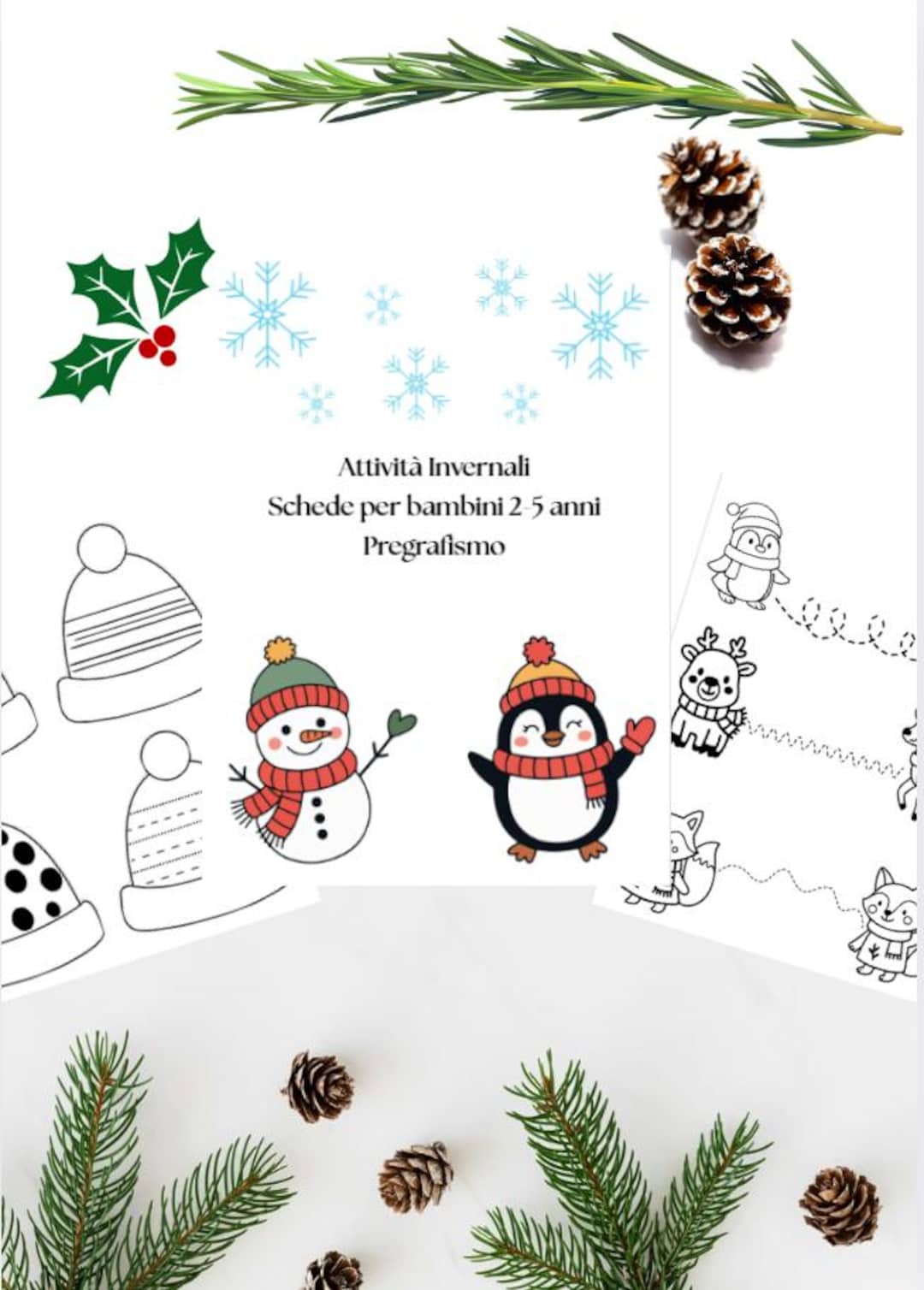 Pre-writing Winter Theme - Etsy