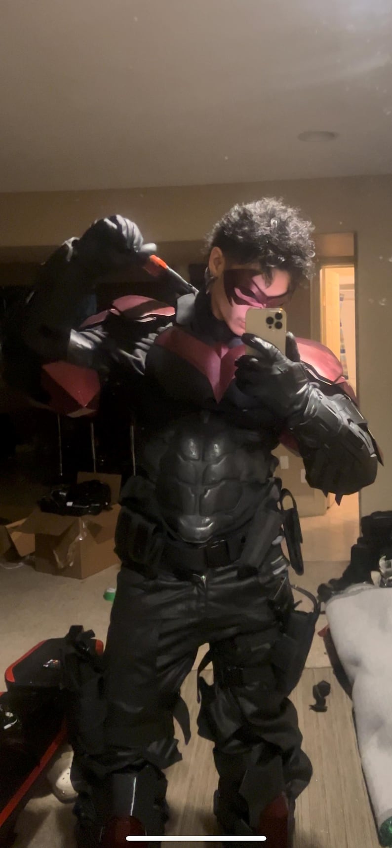 NIGHTWING FULL Red Suit. 3d Printed. Cosplay Painted and Ready to Wear ...