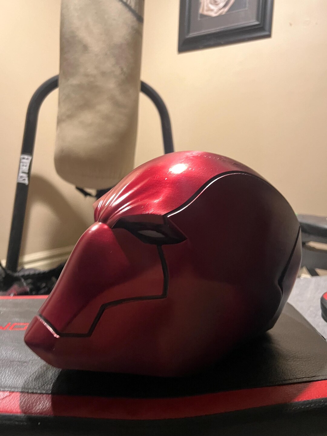 Red Hood Ronin HELMET . Painted and 3d Printed Ready to Wear. - Etsy
