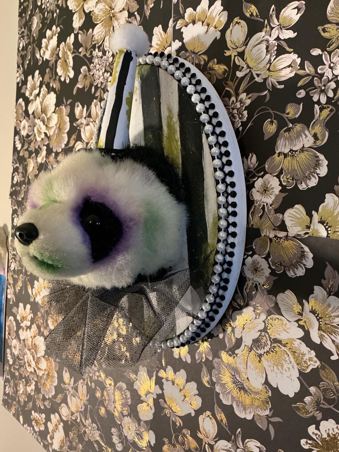 Beetle Juice Panda Plushie Taxidermy Wall Art - Etsy