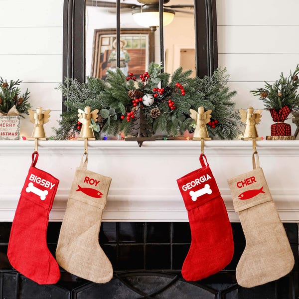 Burlap Dog Stocking - Etsy