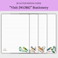 JW Letter Writing Paper, JW Writing Stationery, Field Service Supplies ...