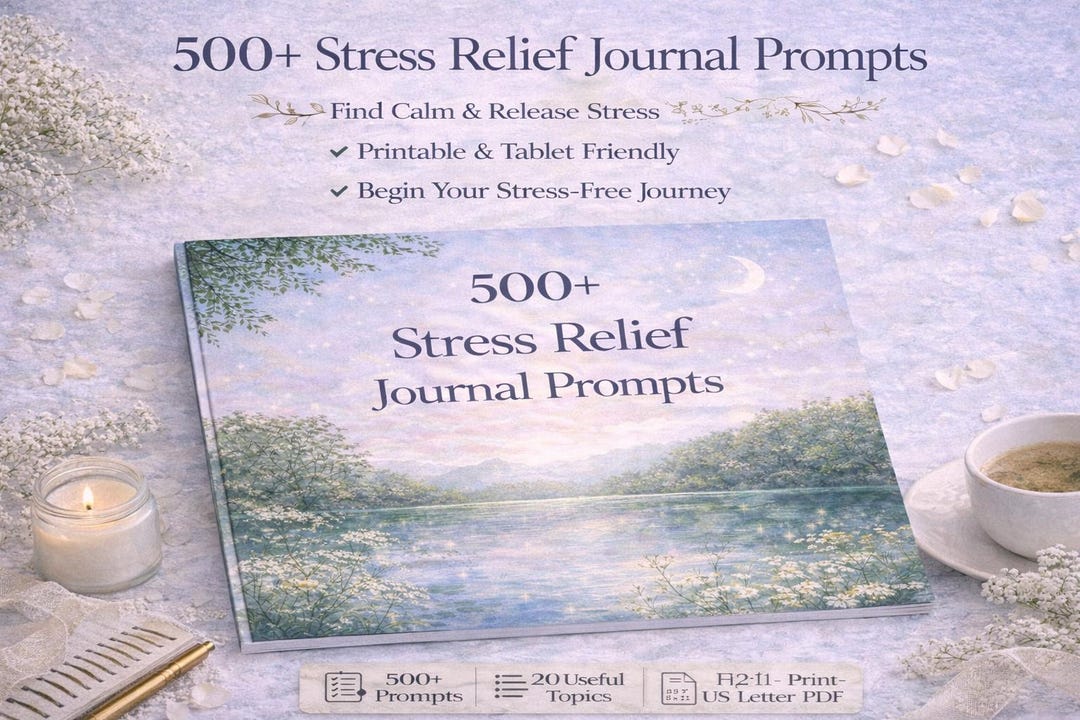 500+ Stress Relief Journal Prompts | Printable Stress Management ...