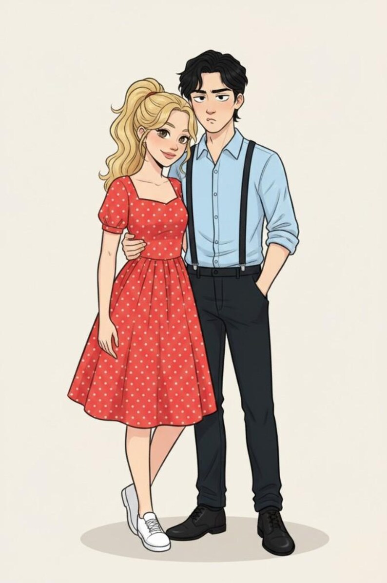 Custom Hand Drawn Drawing for Romance Book - Etsy