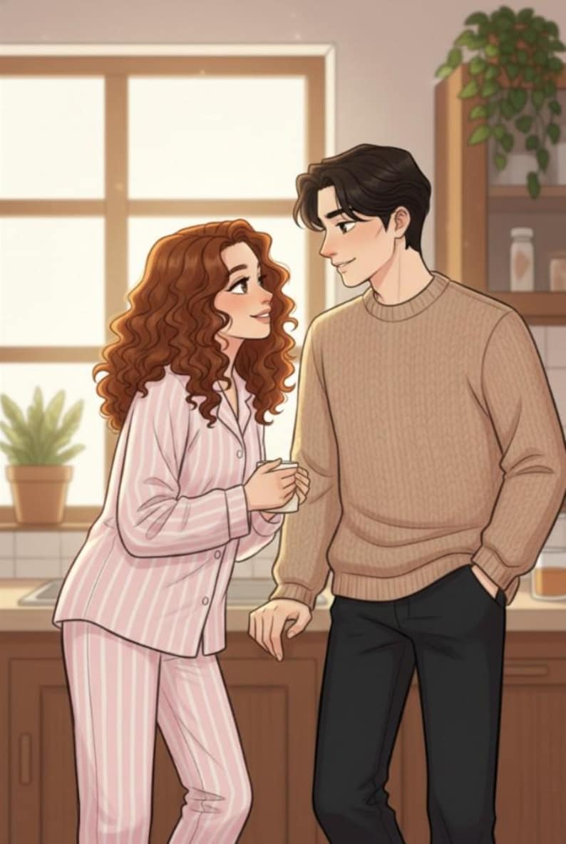 Custom Hand Drawn Drawing for Romance Book - Etsy