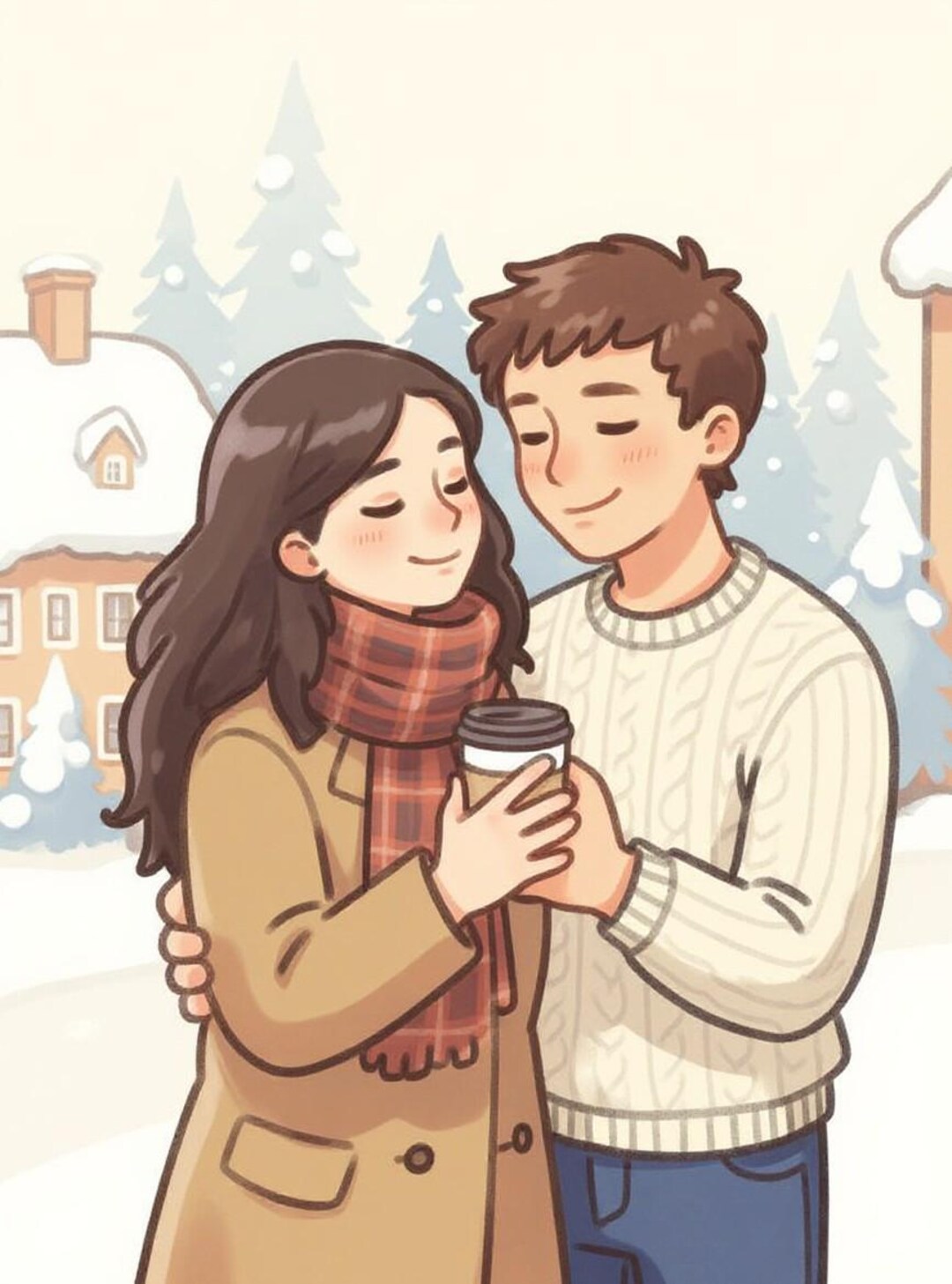 Custom Hand Drawn Portrait, Physical Character Sketch, Personalized Ink ...