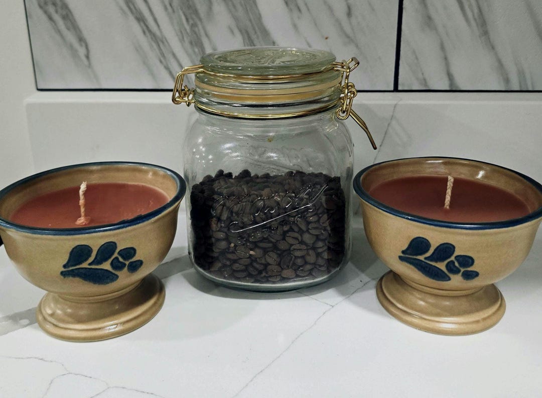 RH Candle Co. – Pfaltzgraff Stoneware Candle Set (set of Three) - Etsy