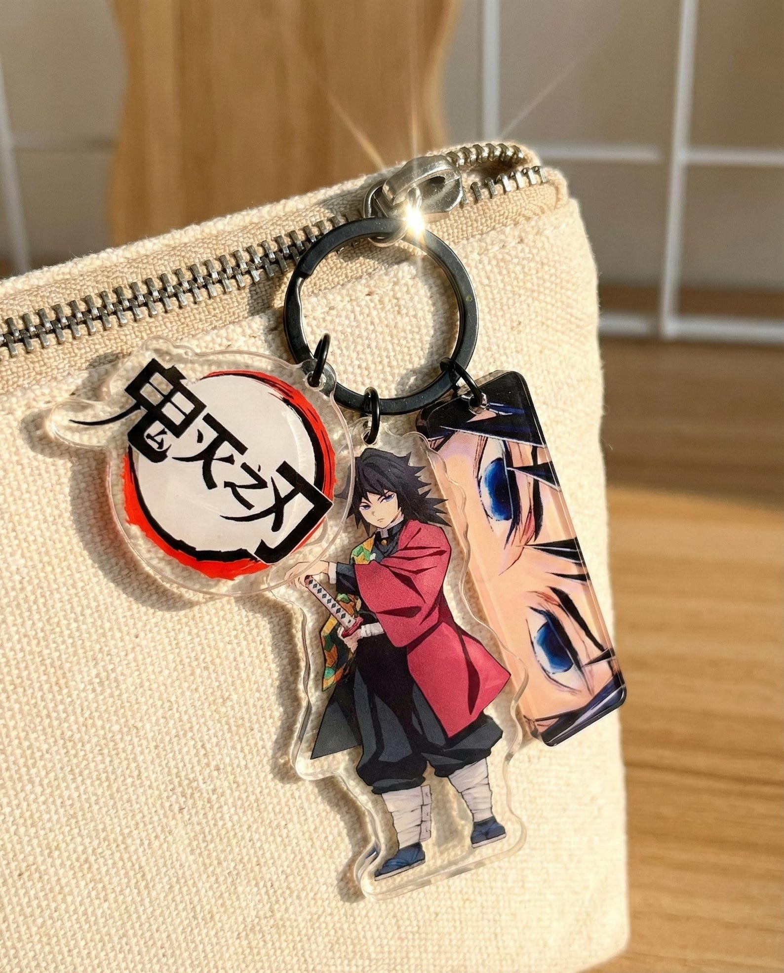 Giyu Tomioka Acrylic Keychain Set | Demon Slayer Anime Bag Charm - Etsy