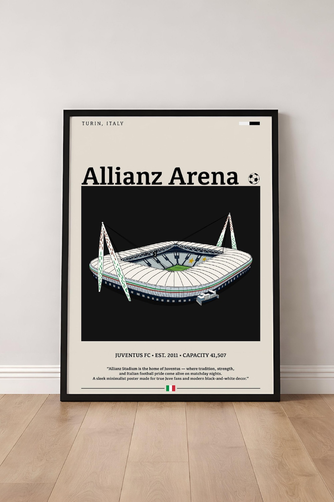 Juventus Allianz Stadium Poster, Turin Soccer Art (digital Download) - Etsy