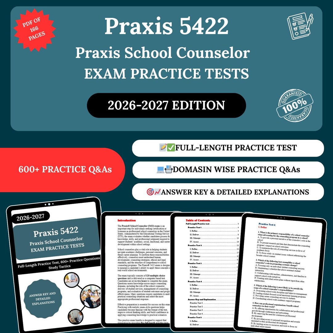 Praxis 5422 Practice Exam 2026 | Praxis 5422 Practice Test | School ...