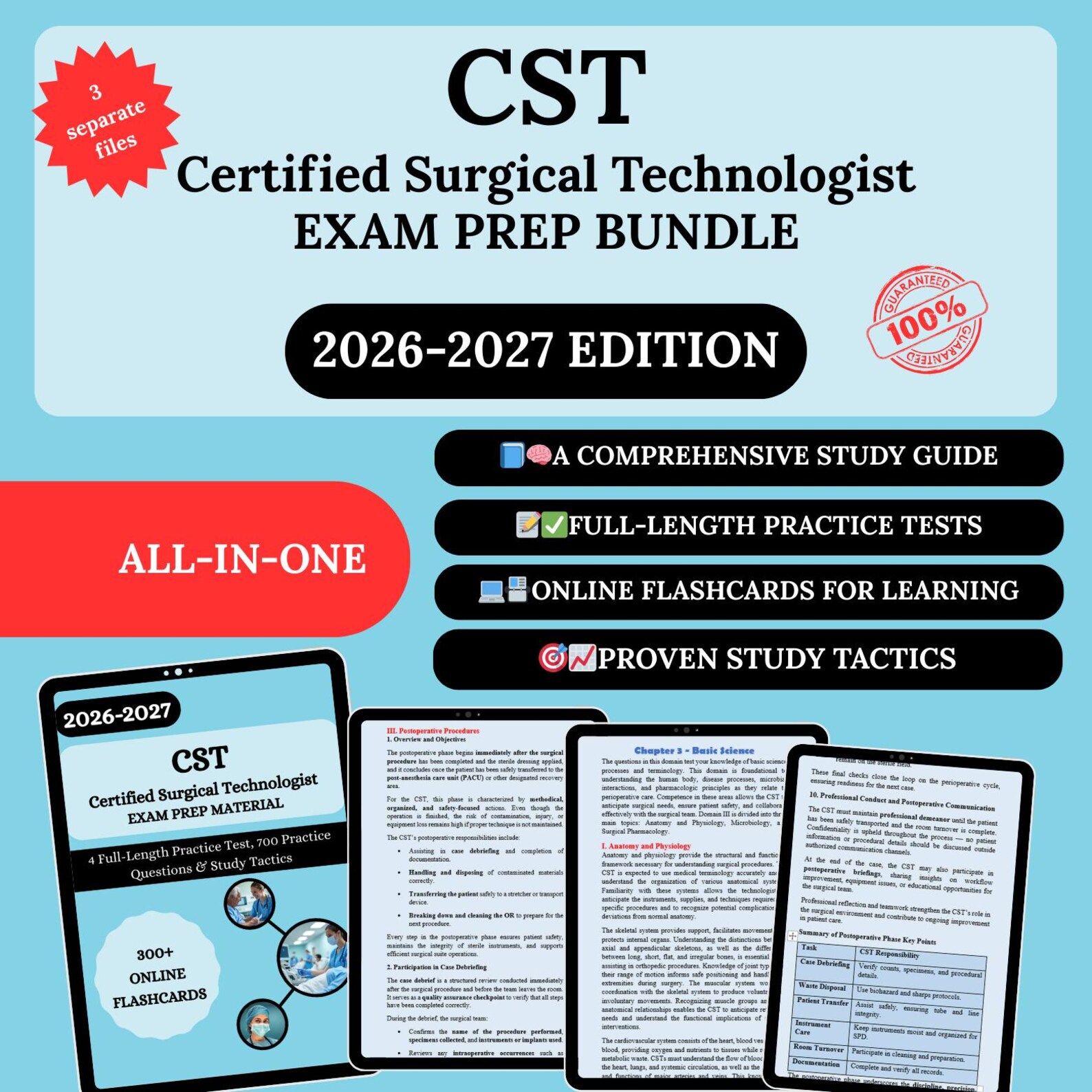 Cst Prep Bundle 2026 | Cst Exam Guide | Cst Study Guide | Surgical Tech ...