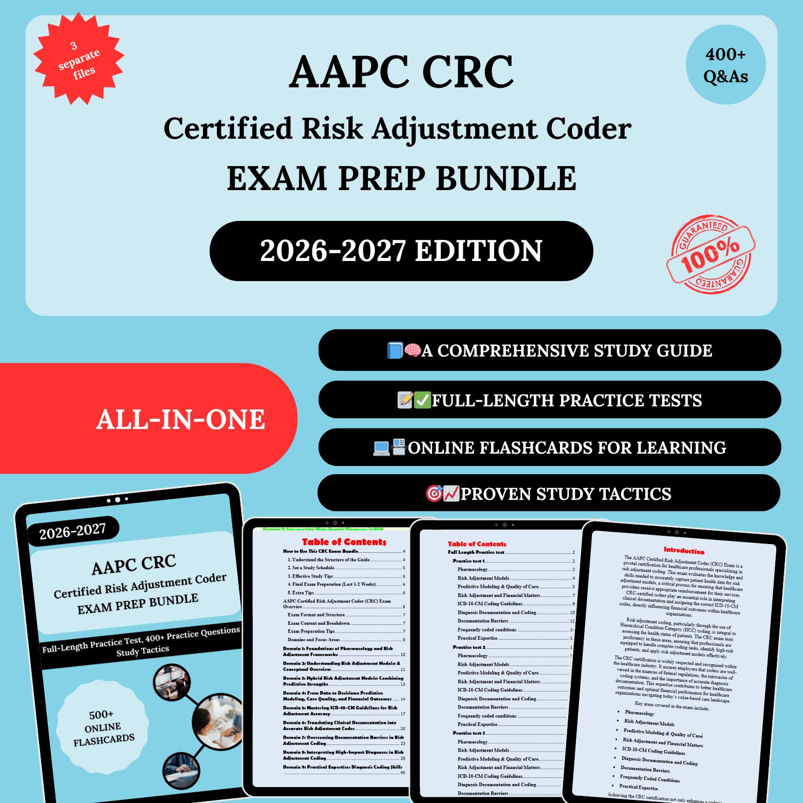 Aapc Crc Prep Bundle 2026 | Crc Exam | Aapc Crc | Aapc Certified Risk ...