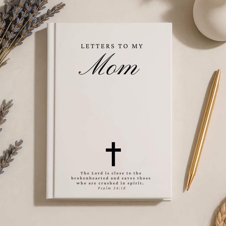 Letters to My Mom Grief Journal | Bereavement Keepsake Notebook ...