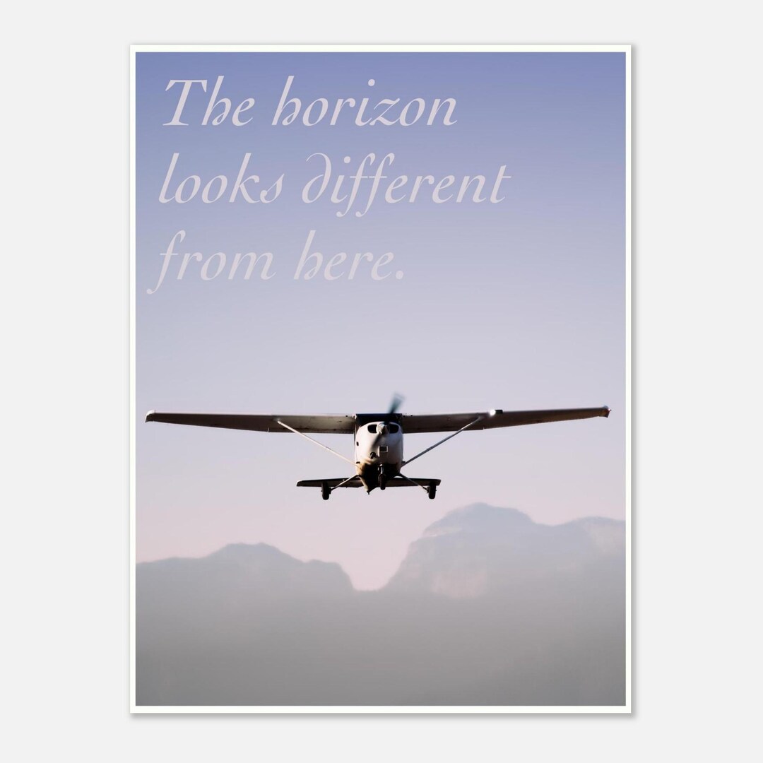 Student Pilot Aviation Wall Art, Inspirational Airplane Print - the ...