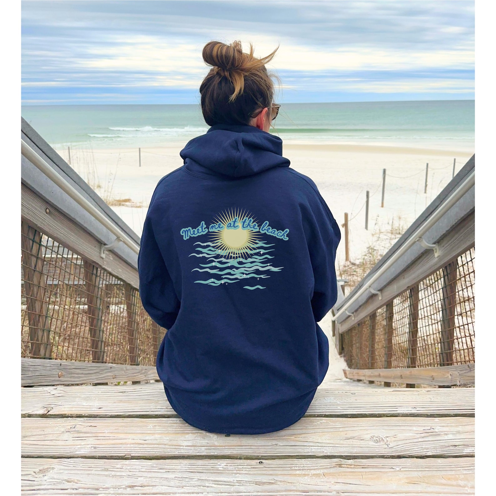 Meet Me at the Beach Coconut Girl Beach Sweatshirt Oceancore Sunset ...