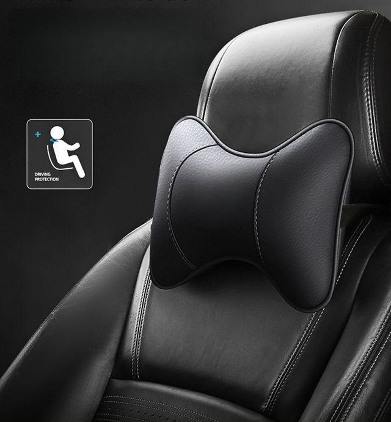 2 Pieces Lexus Car Leather Headrests Car Neck Protectors Seat Cushions ...