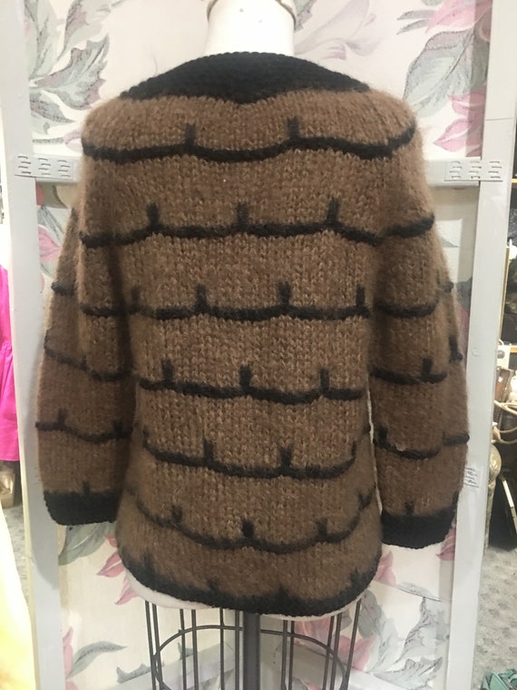 1950 Vintage Italian mohair wool cardigan small medium - Gem