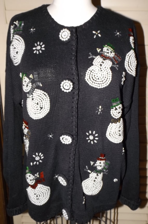 bright blue snowmen ugly - Gem