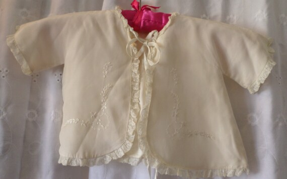 Vintage 1920's Infant Christening Jacket! - Gem