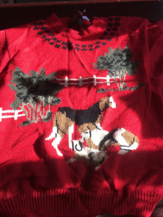 Ugly fall thanksgiving Sweater turtle neck brown M ch… - Gem