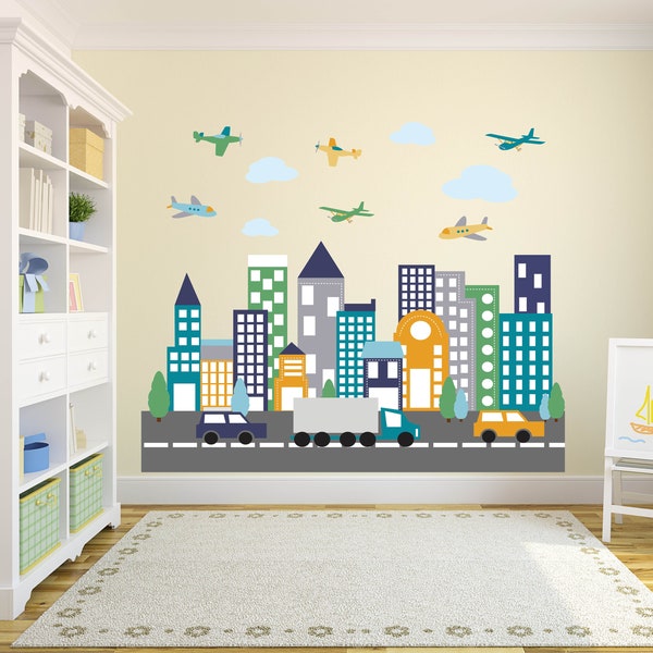 City Wall Decals - Etsy