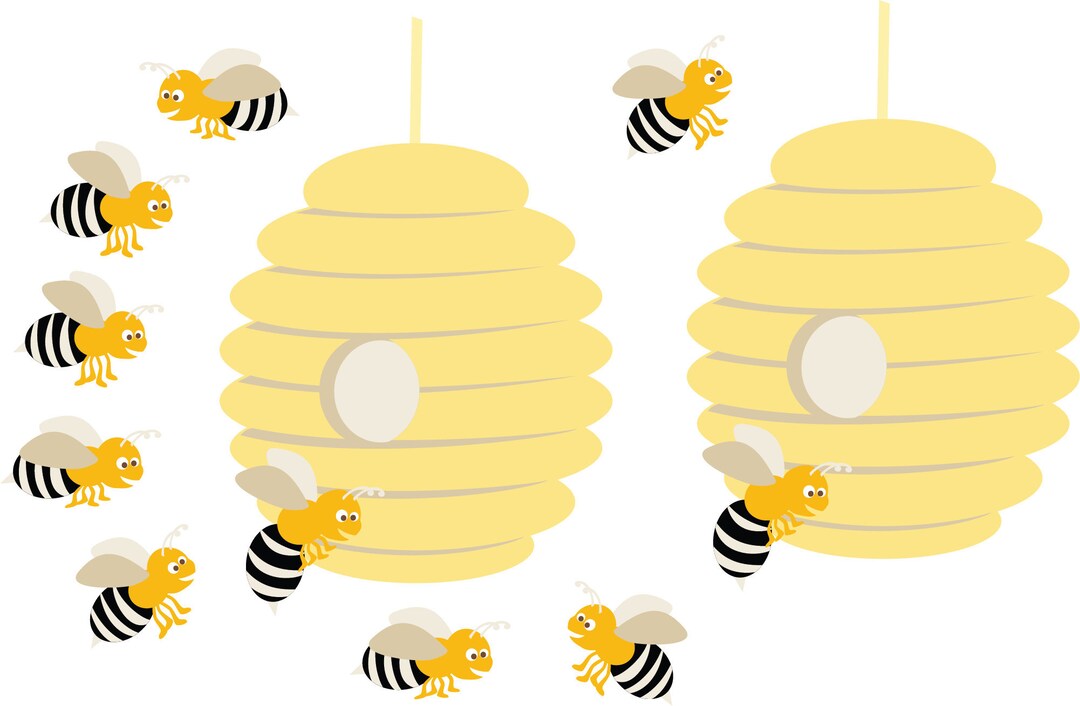 Nursery Decals - Beehive - Wall Decal - Bee Decal - Bee Hive - Honey ...