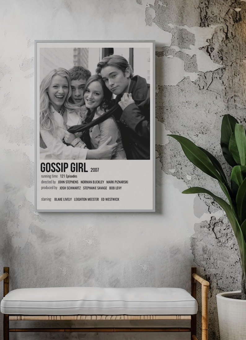 Gossip Girl Printable Poster | Chic NYC Wall Art | TV Series Digital ...