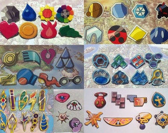 Kalos Badges Pokemon X/Y | Etsy